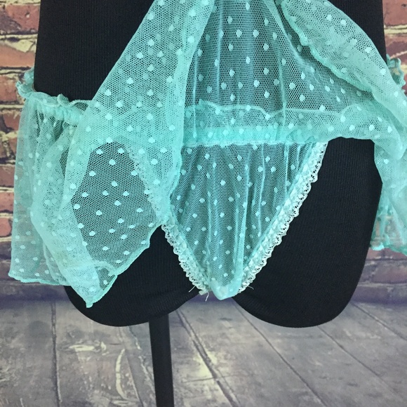 Intimates & Sleepwear | Sexy Medium Turquoise Lace Skirt Panties | Poshmark